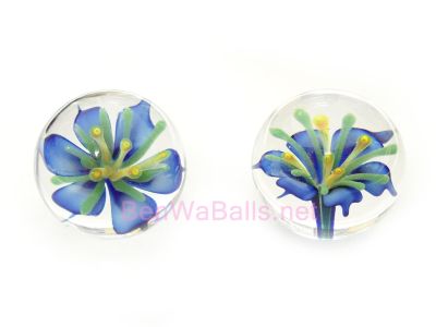 Glass Ben Wa Balls with Silicone Strap